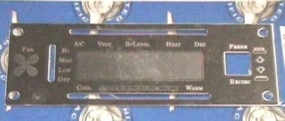 A/C heater plate slider recirculate button hole stainless for Kenworth ...